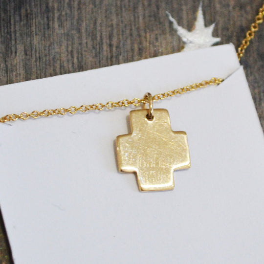 14K Gold Greek Cross – Deirdre & Company