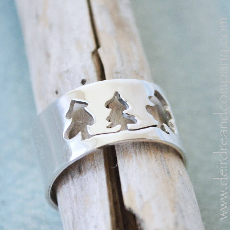 Woods & Water Three Pines Ring in Silver ~ Christian Jewelry Company ...
