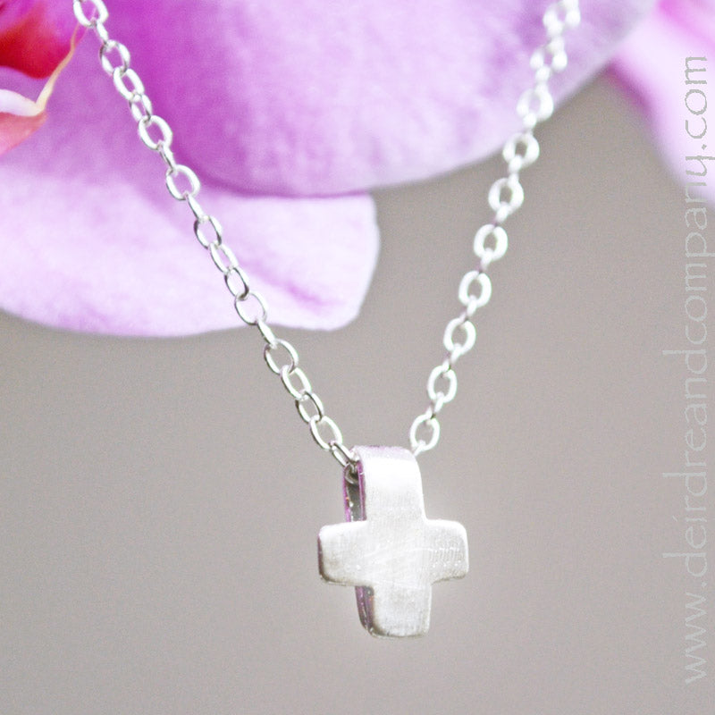 Crosslette Sterling Necklace – Deirdre & Company